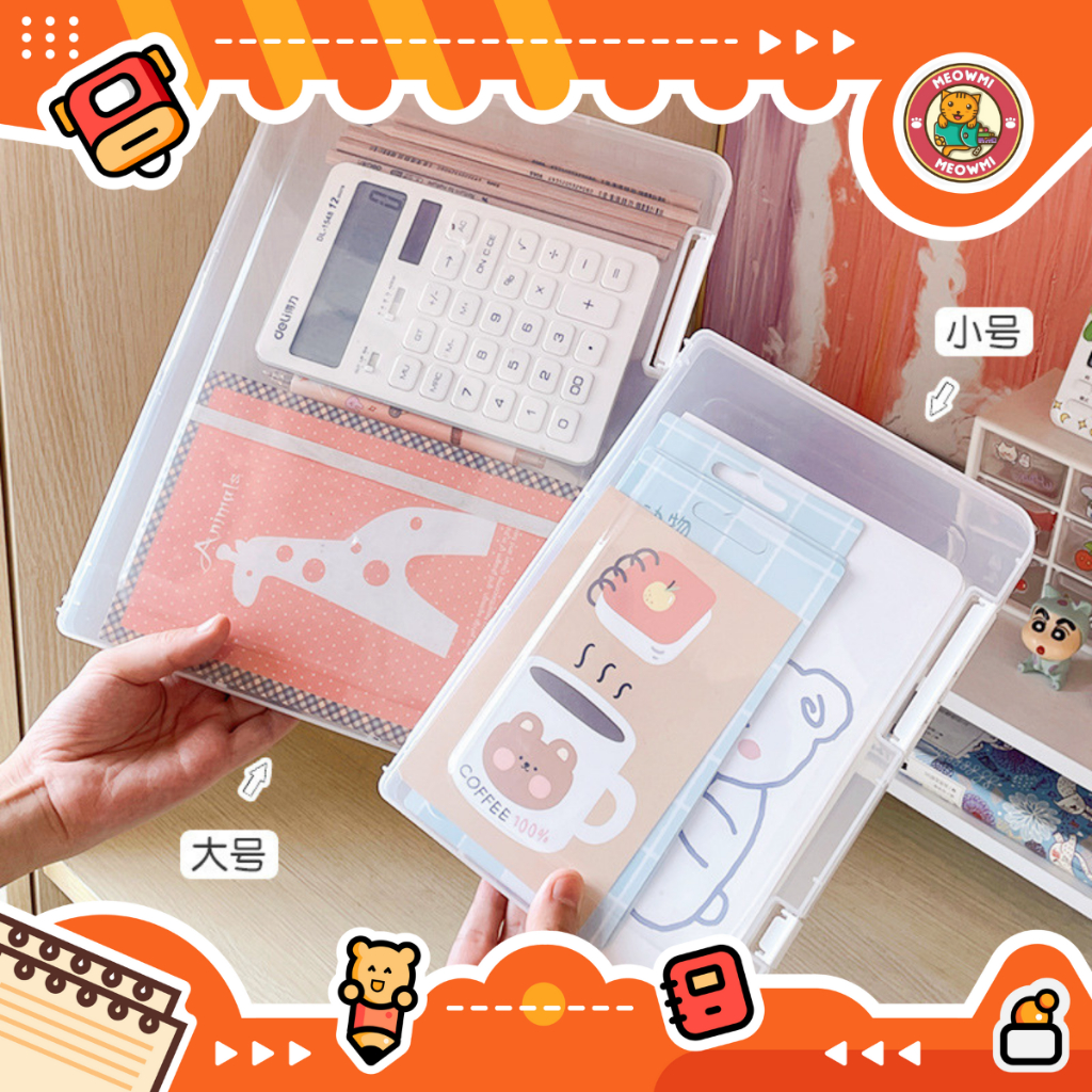 Jual Organizer Box Storage Kotak Simpan Dokumen A4 A5 Transparan OB0041 ...