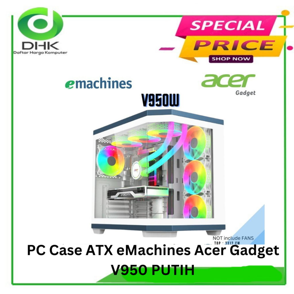 Jual PC Case ATX eMachines Acer Gadget V950 White | Shopee Indonesia