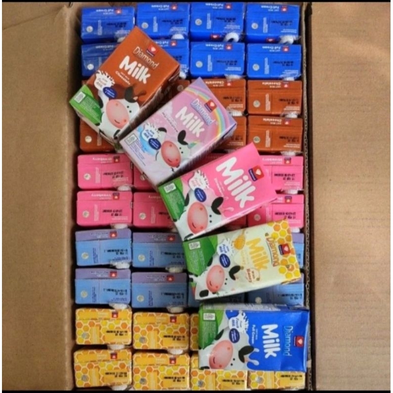 Jual Susu diamond UHT 125 ML | Shopee Indonesia