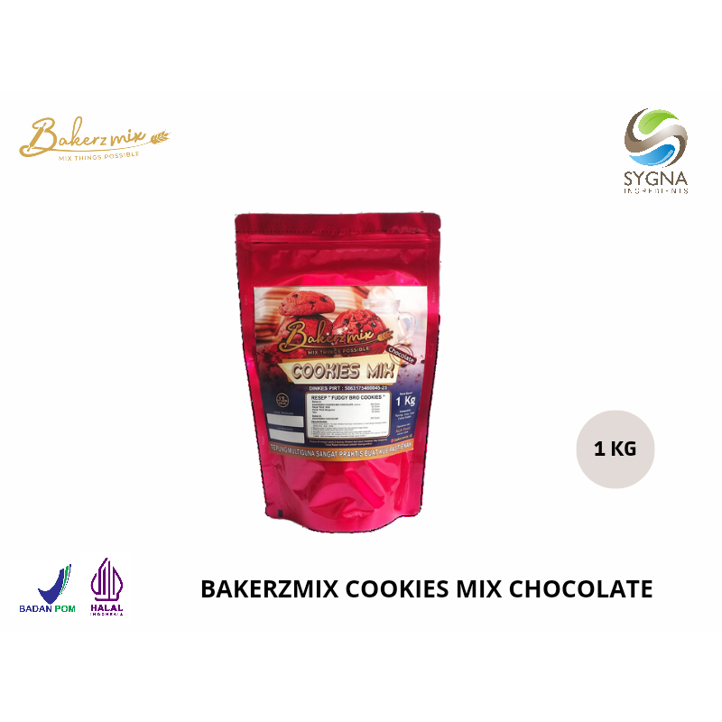 Jual Tepung Premix - Bakerzmix Cookies Mix Chocolate 1 Kg | Shopee ...