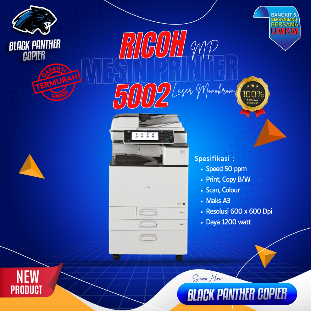 Jual MESIN FOTOCOPY RICOH MP 5002 MESIN FOTOKOPI RICOH 5002 | Shopee ...
