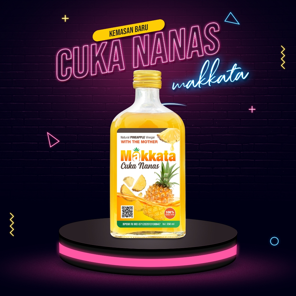 Jual Cuka Nanas Murni Original Makkata Cuka Apel PVC Apple Cider ...