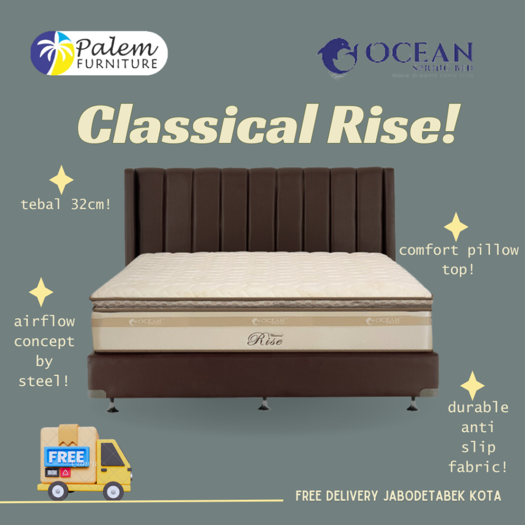 Jual Kasur Springbed OCEAN - Classical Rise Bonnell Spring Mattress ...