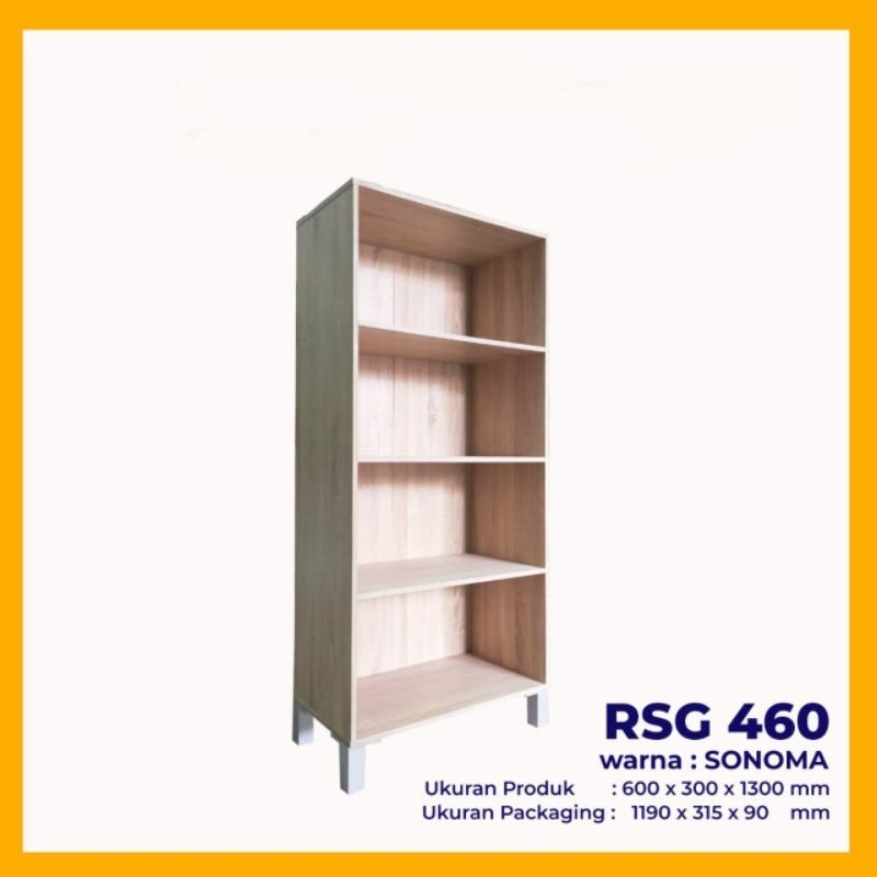 Jual Rak buku anak 4 susun tingkat serbaguna warna putih minimalis kaki ...