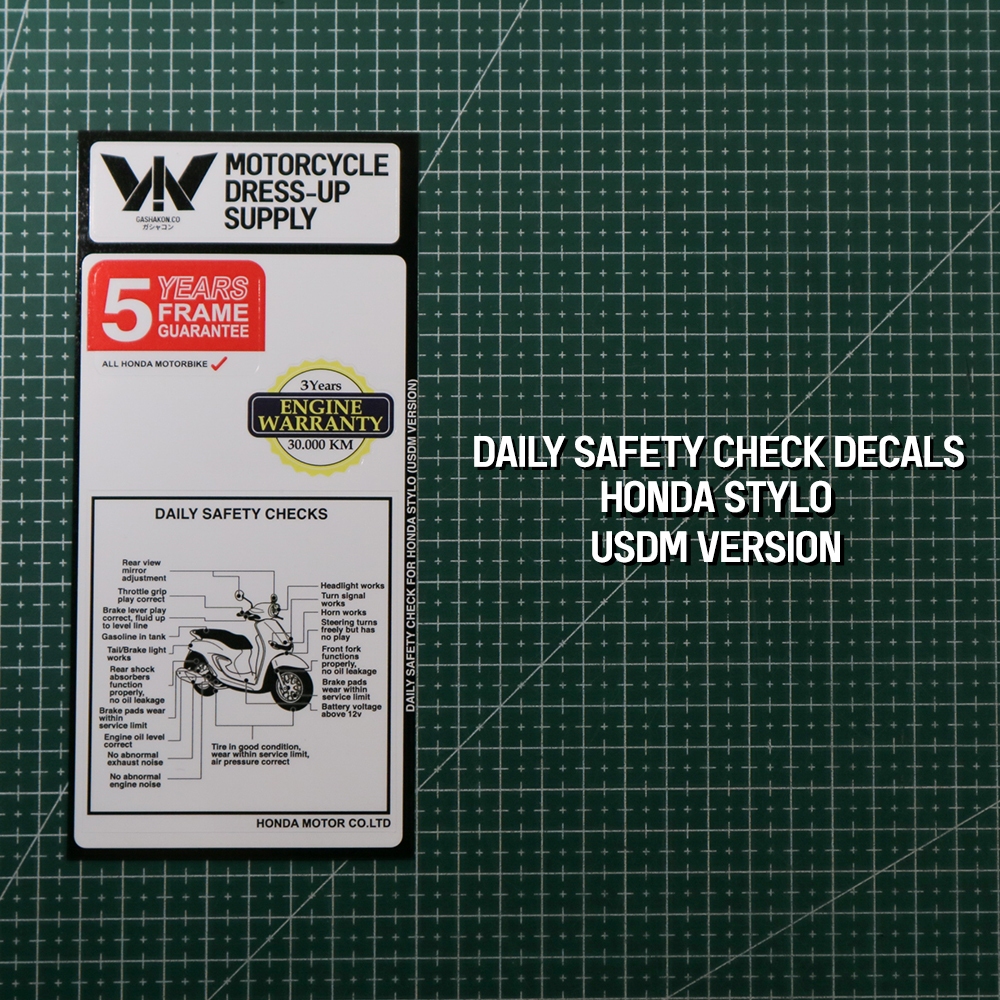 Jual Sticker detail/Warning Decals/Sticker Warning/Stiker pelengkap ...