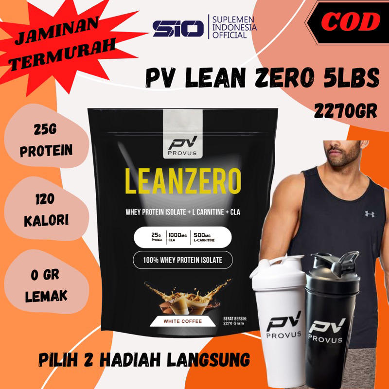 Jual PROVUS LEAN ZERO 5LBS WHEY PROTEIN ISOLATE + FAT BURNER 75 ...