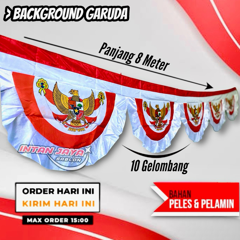 Jual BENDERA MERAH PUTIH UMBUL UMBUL GELOMBANG | Shopee Indonesia