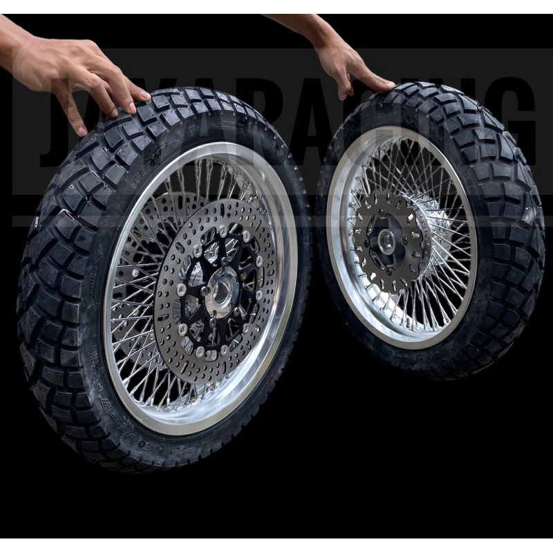 Jual Velg custom double disc ring 17 350 300 XSR155 Vixion Byson ...