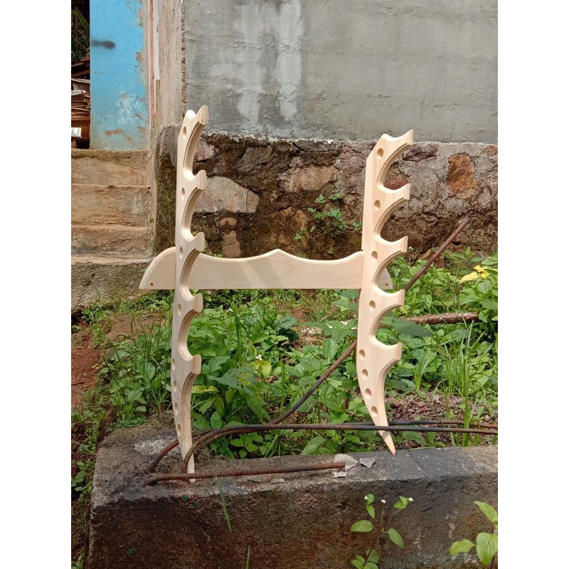 Jual Rak busur panah/stand busur panah kayu 4 susun | Shopee Indonesia