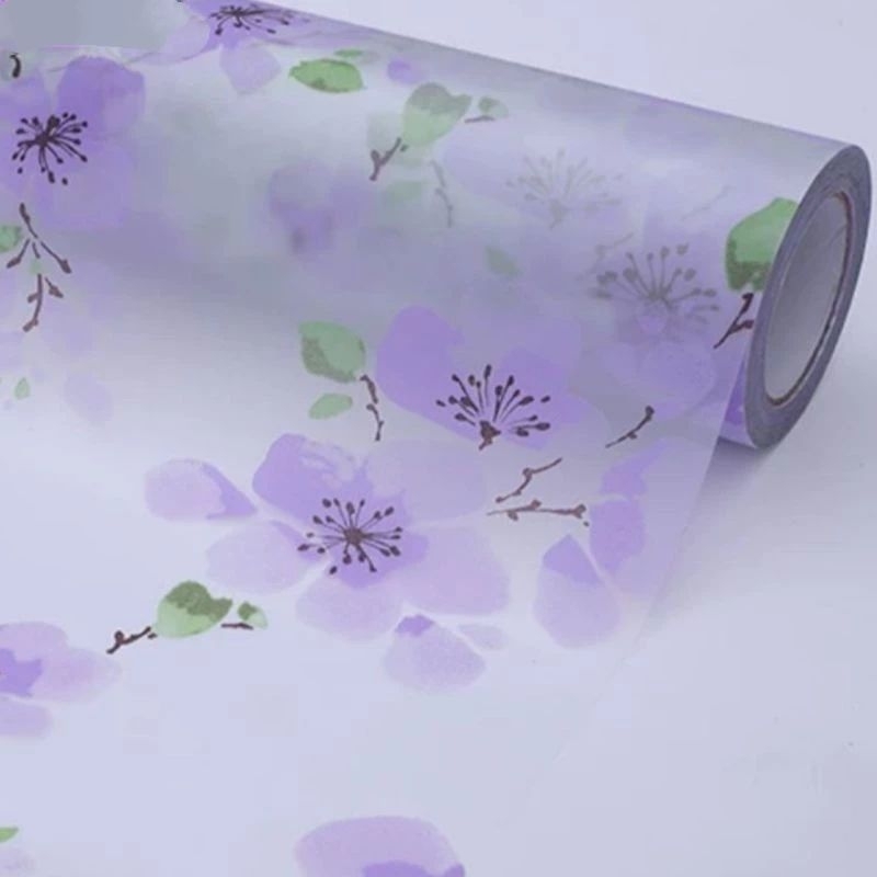 Jual stiker kaca motif bunga sakura anggrek ungu 90 cm | Shopee Indonesia