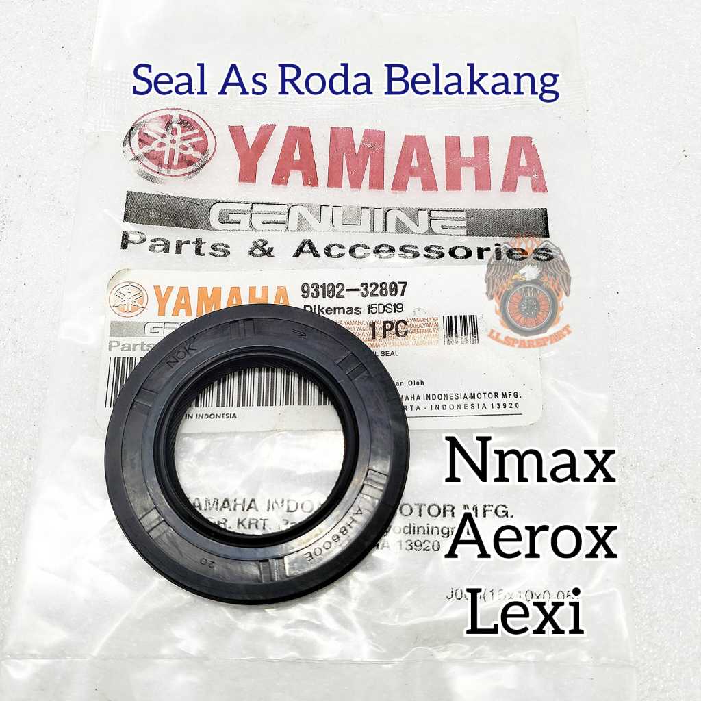 Jual SIL SEAL AS RODA BELAKANG ORI YAMAHA NMAX AEROX LEXI ASLI ORIGINAL KARET SHIL OIL OLI SHELL ...