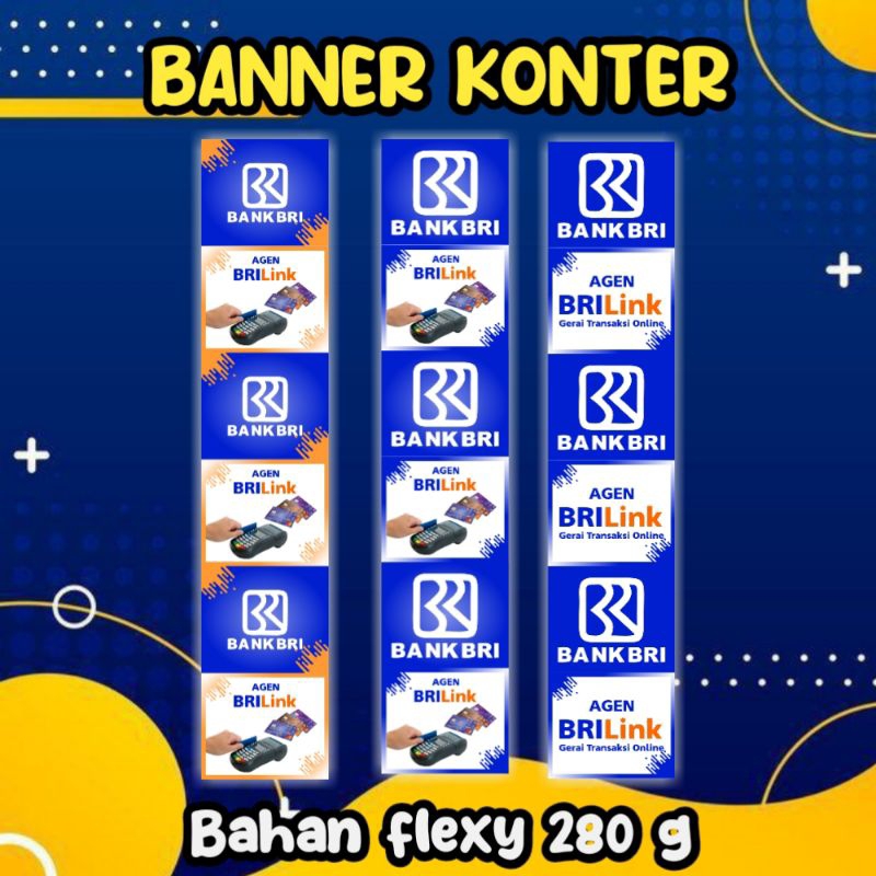 Jual BANNER KONTER BRI LINK VERTIKAL | Shopee Indonesia