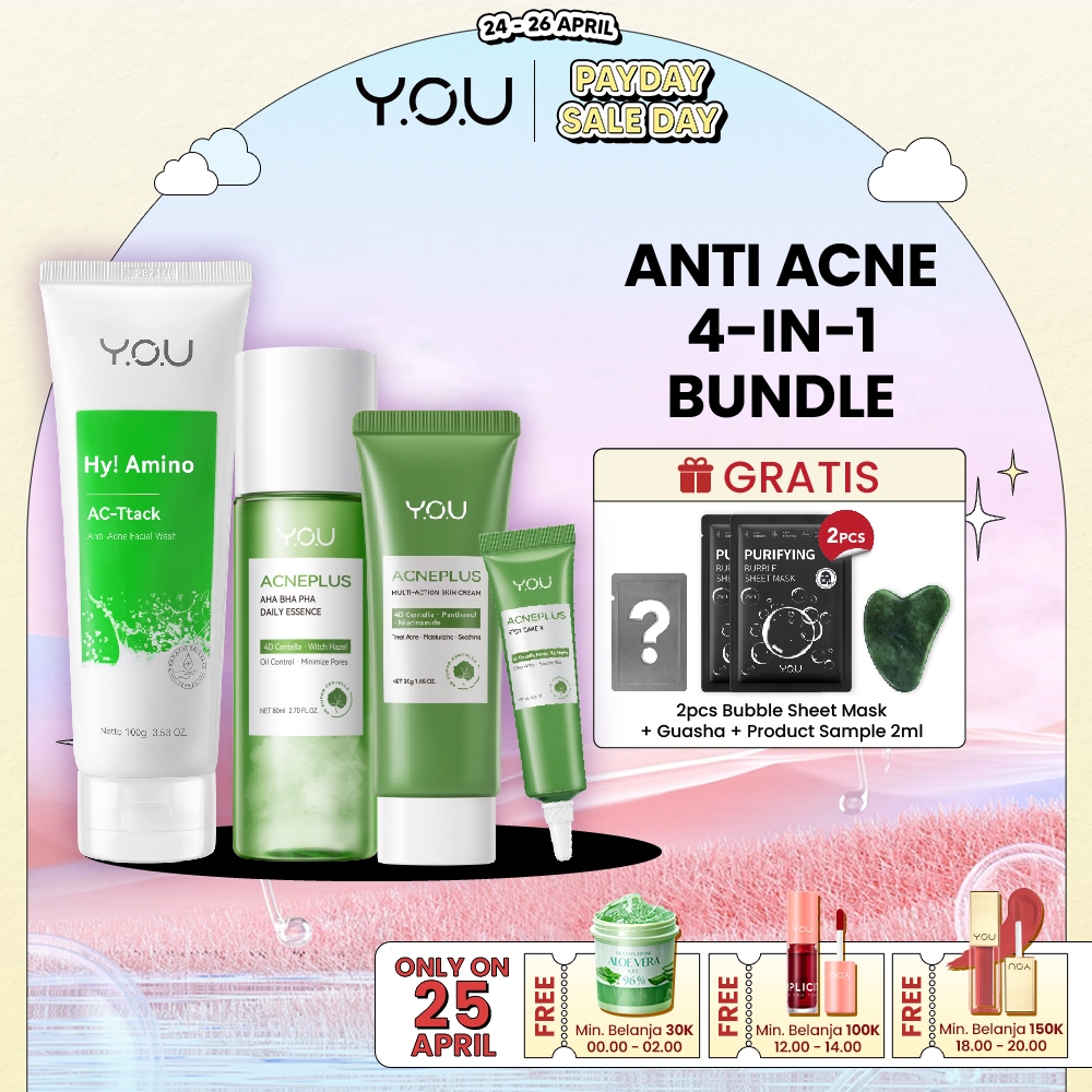 Jual YOU Acneplus 4-in-1 Bundle | Exfoliating Toner, Acne Spot, Multi ...