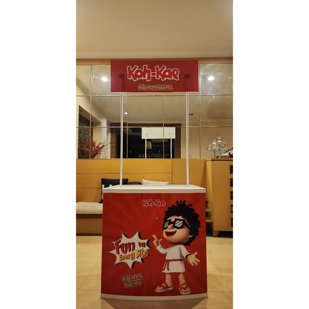 Jual Event Desk Polycarbonate ( plus rak tengah)-Meja Jualan-Meja ...
