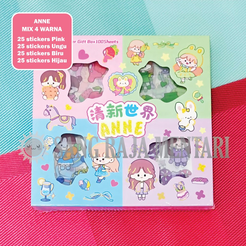 Jual Stiker MOMO NEW NONO Dapat Box isi 100 Lembar | Waterproof Sticker ...