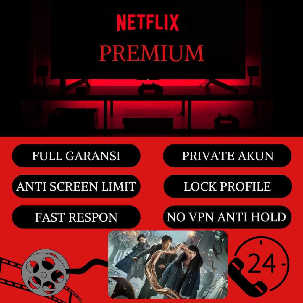 Jual NETFLIX 1 Bulan 2 Bulan 3 Bulan 1 Tahun Premium Garansi ULTRA FULL HD 4K - ANTI HOLD ANTI ...