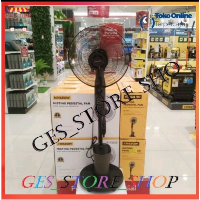 Jual Krisbow kipas angin berdiri uap 75 watt putih/kipas angin uap ...