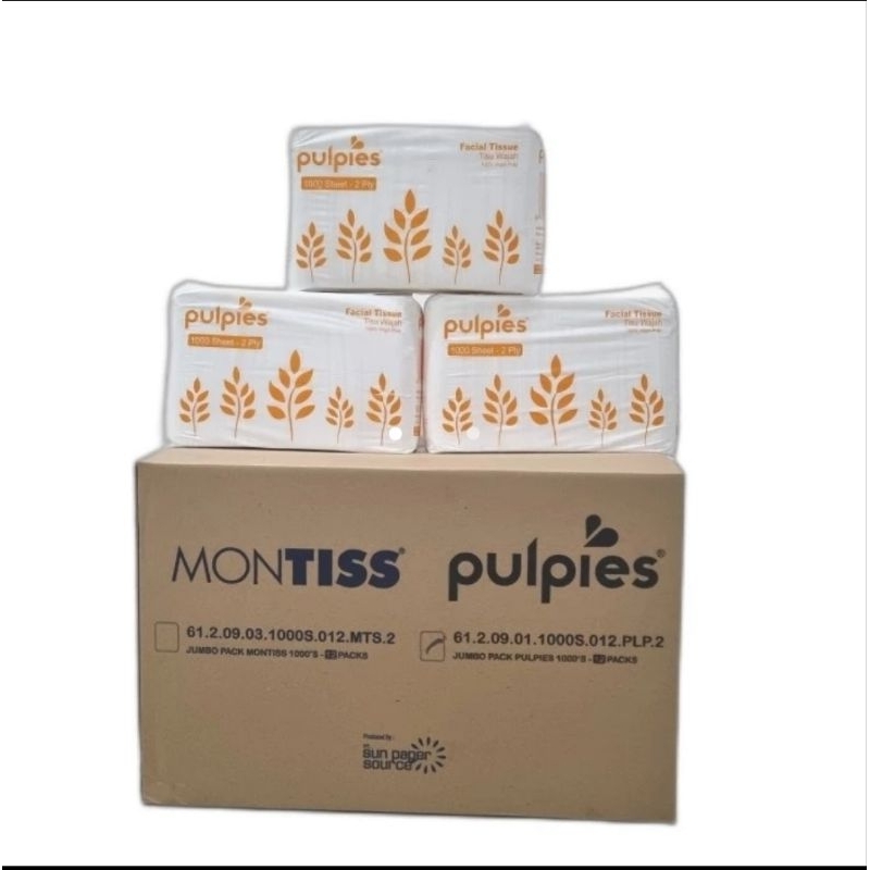 Jual Jolly / nice / pulpies tissue facial wajah 250 / 200 sheet tisu 1 ...