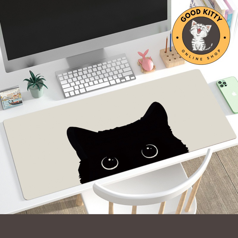 Jual Premium Mouse Pad Gaming 80x30cm ketebalan 3mm Motif Kucing Lucu ...