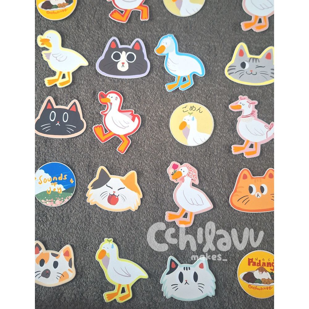 Jual CCHILAVVMAKES_ Assortment Sticker Die Cut / Stiker Satuan Bebek ...