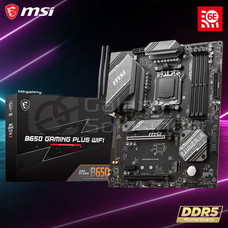 Jual MSI B650 GAMING PLUS WIFI - AMD AM5 Motherboard | Shopee Indonesia
