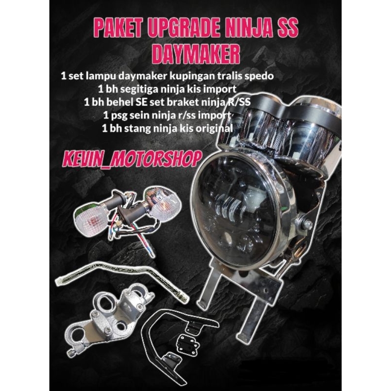 Jual Paket Lampu Ninja Ss Starter Kit Full Set Lampu Segitiga Stang