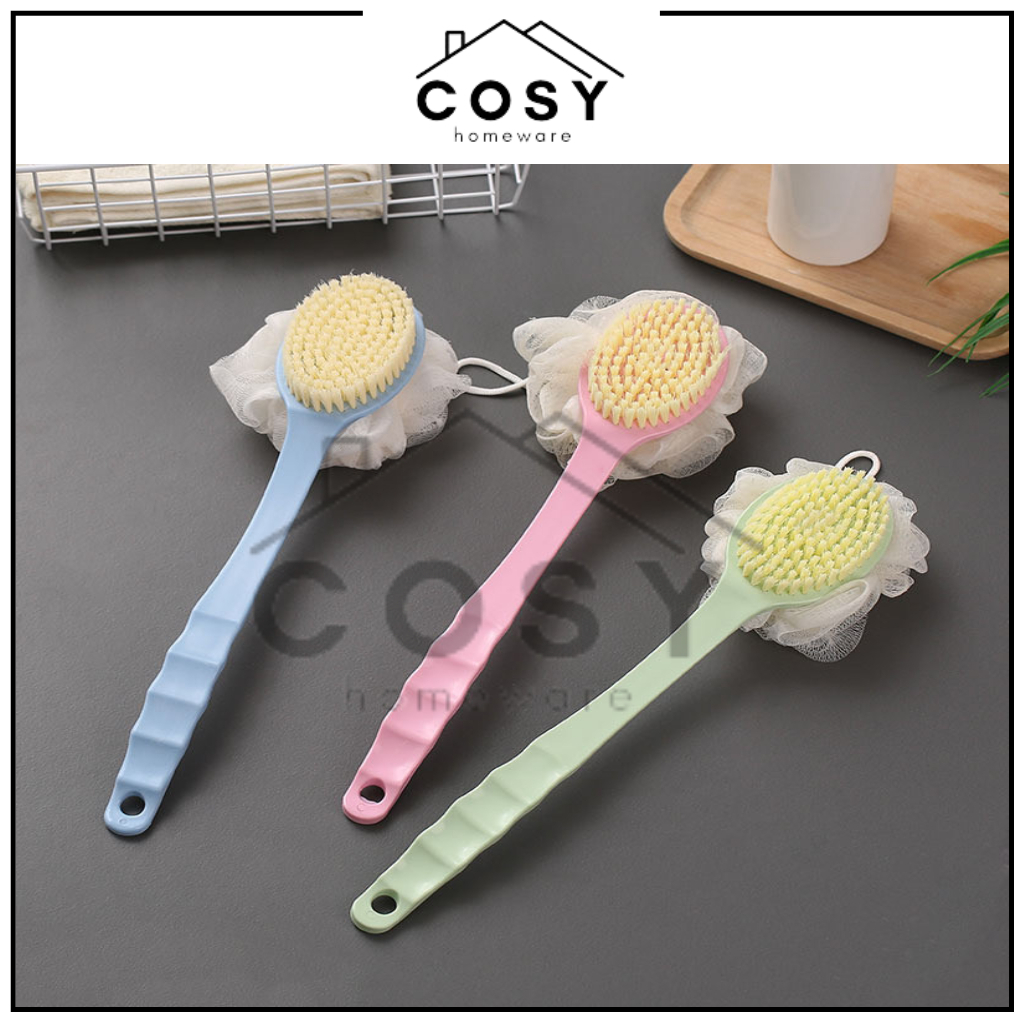 Jual COSY Sikat Badan Punggung Mandi Spons Puff Penggosok Badan Gagang ...