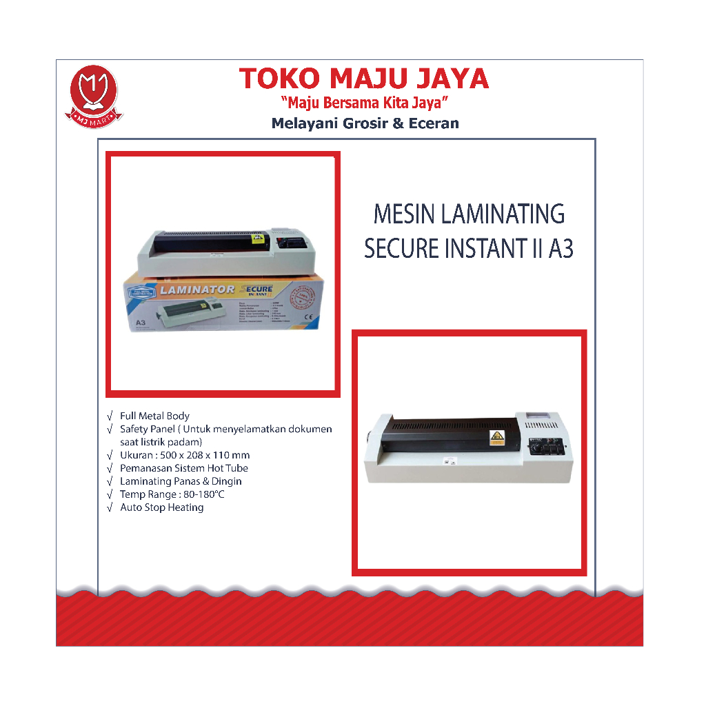 Jual MESIN LAMINATING SECURE INSTANT II A3 | Shopee Indonesia