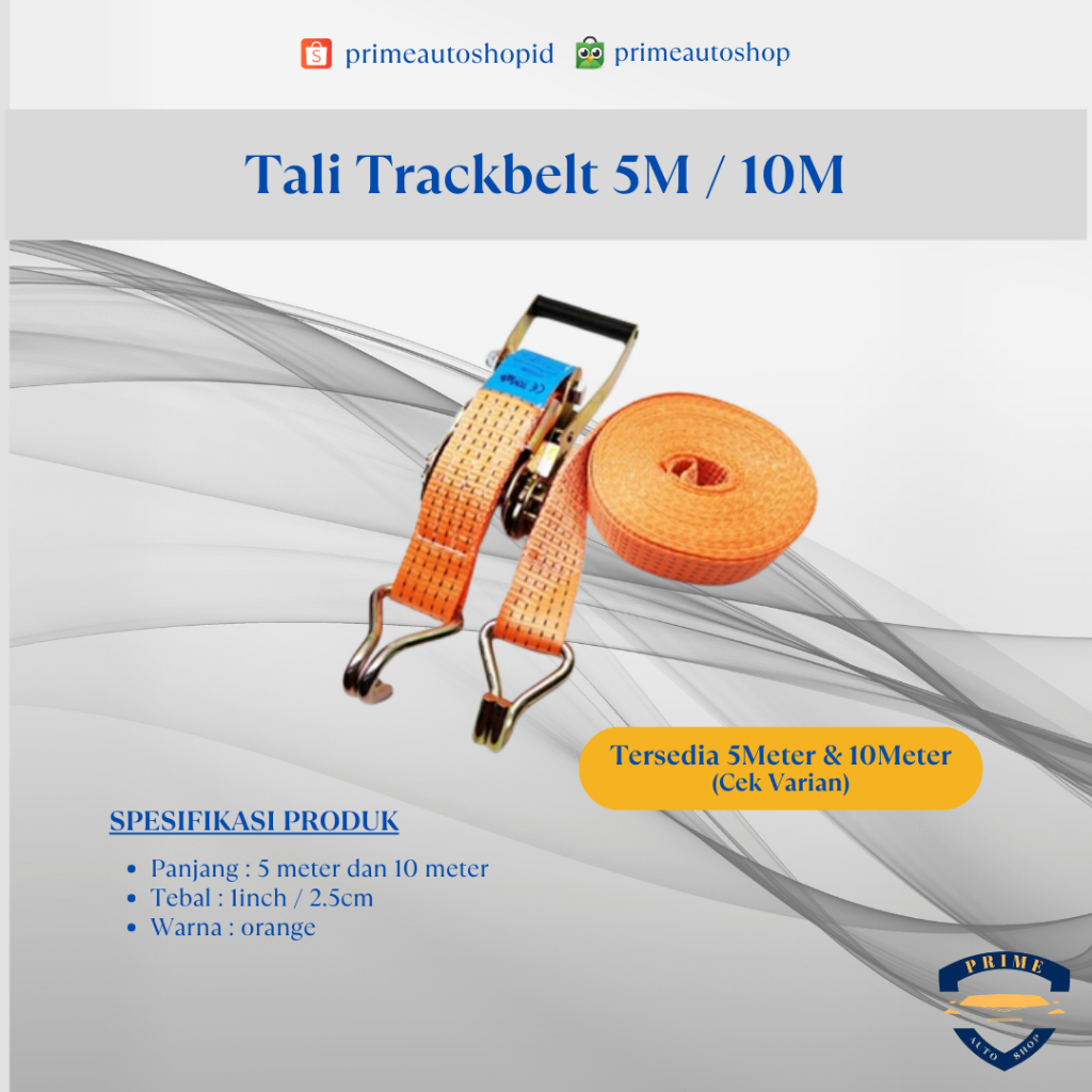 Jual Tali Rachet Tie Down / Tali Safety Tackbelt Pengikat Barang 4M 5M ...