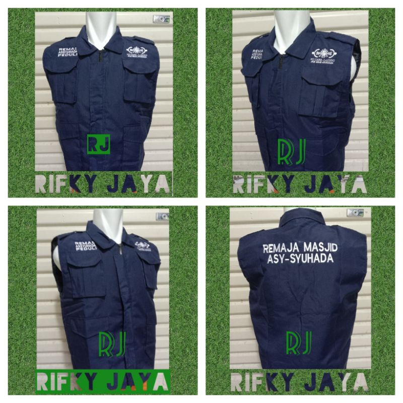 Jual Rompi Remaja Mesjid/Rompi Bordir suka suka/custom Bordir Bebas ...