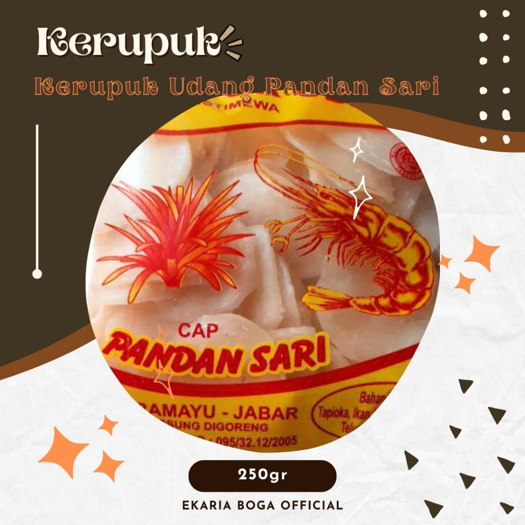 Jual KERUPUK | KRUPUK UDANG | CAP PANDAN SARI | MENTAH | KERUPUK UDANG ...
