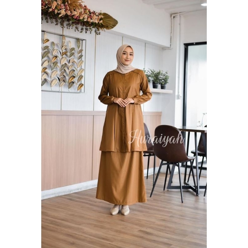 Jual BAJU SETELAN ROK DINAS SERAGAM KERJA PNS ASN PEMDA KHAKI TUA ...