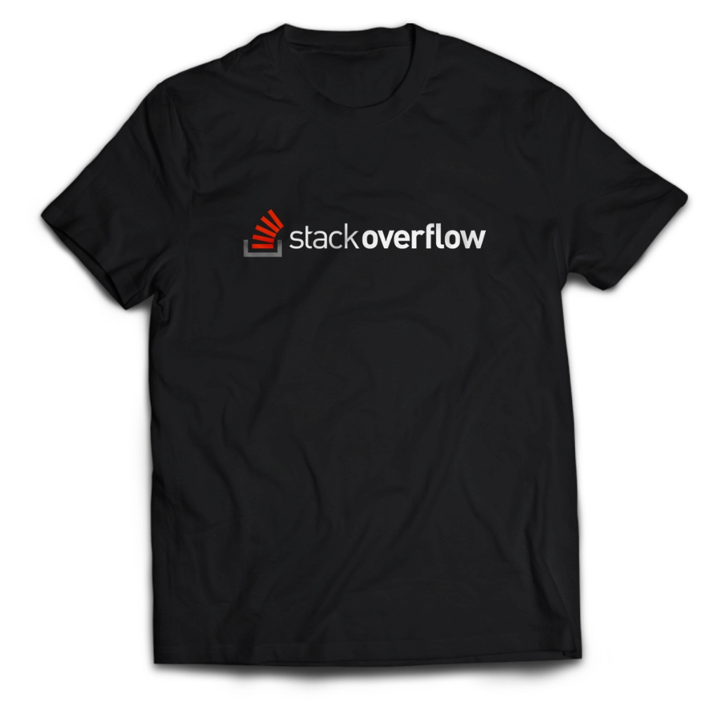 Jual Kaos Pria Programmer Developer STACKOVERFLOW LOGO Dewasa Baju Atasan Unisex PakeKaos ...