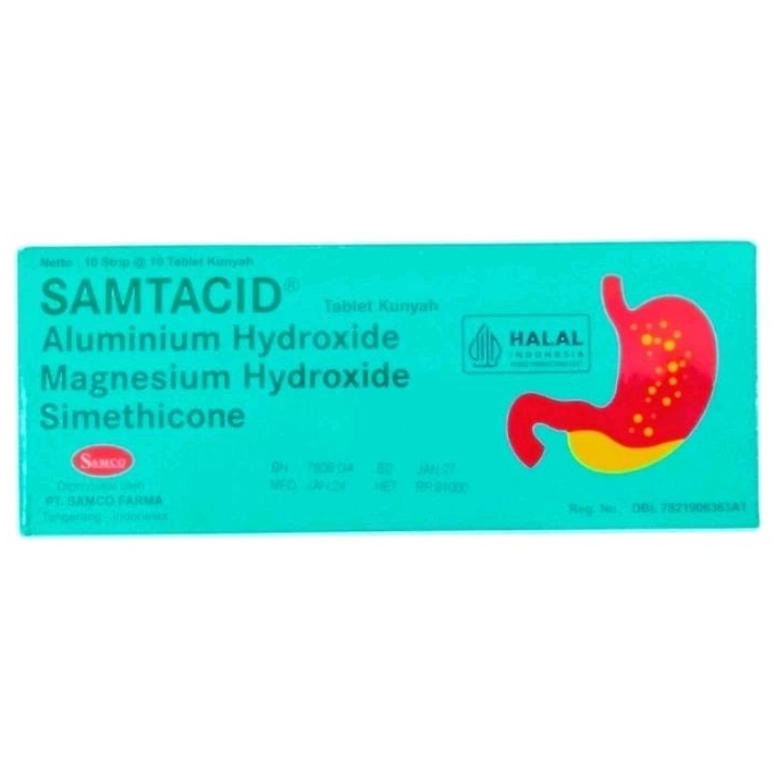 Jual SAMTACID Tablet Kunyah (100's /Dus) | Shopee Indonesia