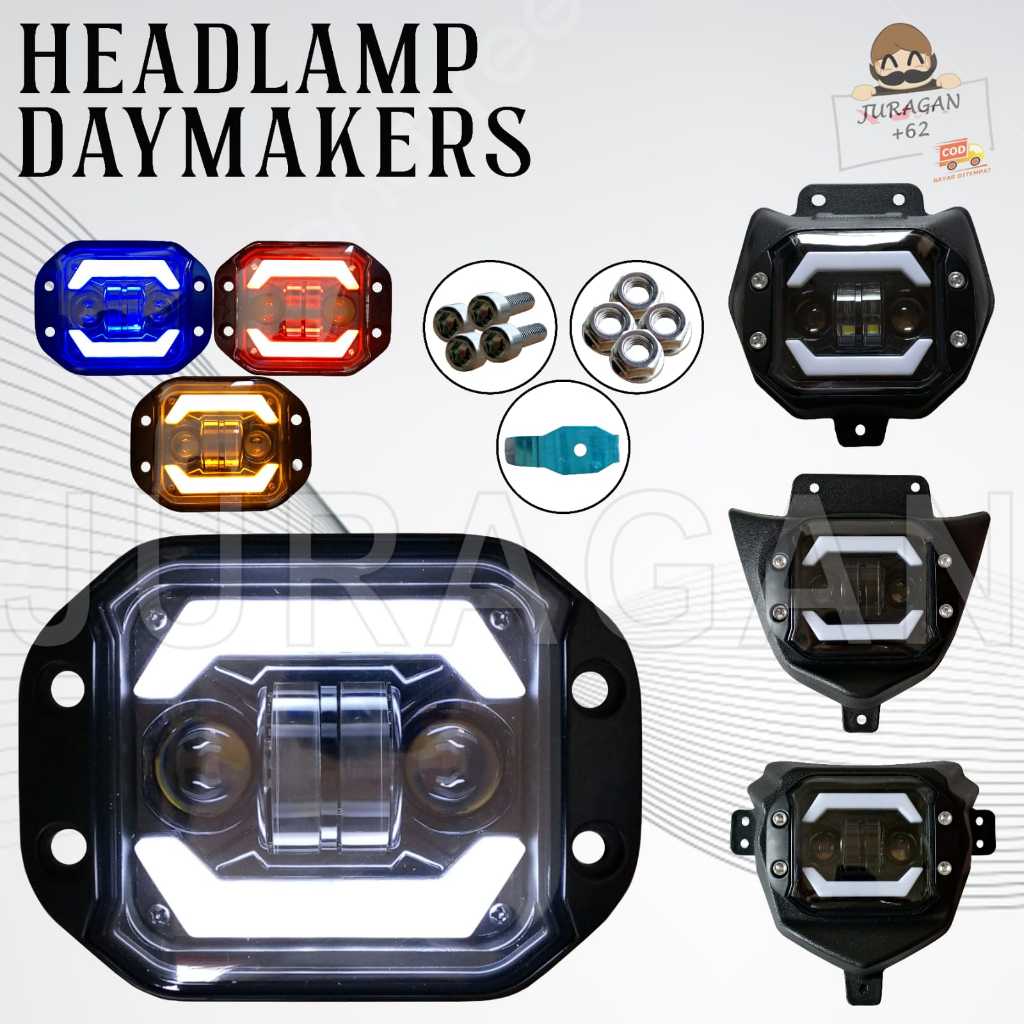 Jual HEADLAMP DAYMAKER CRF KLX WR WR155 DEMEKER DAY MAKER HEAD LAMP ...