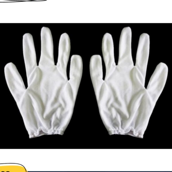Jual SARUNG TANGAN PUTIH POLOS (1 Lusin) | Shopee Indonesia