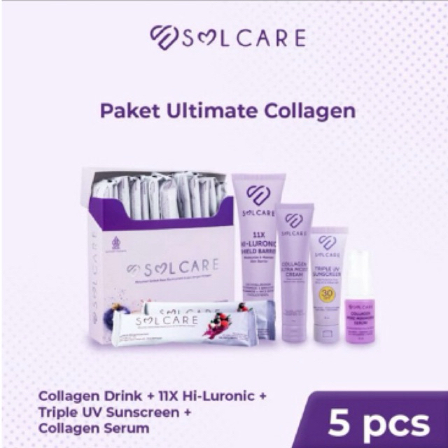 Jual Solcare Paket Ultimate Collagen Bundling isi 5 pcs | Shopee Indonesia