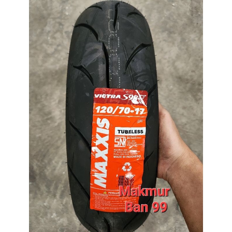Jual Ban Maxxis 120/70-17 NEW VICTRA ( S98 CT ) ( TUBELESS ) ( DUAL COMPOUND ) | Shopee Indonesia