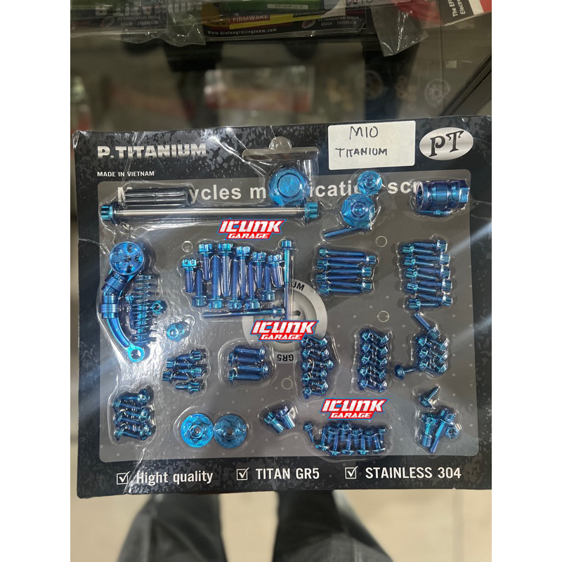 Jual baut titanium P Titanium mio sporty mio smile set fullset original ...
