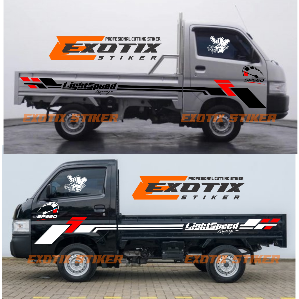 Jual stiker cutting mobil pick up new carry stiker variasi body pick up ...