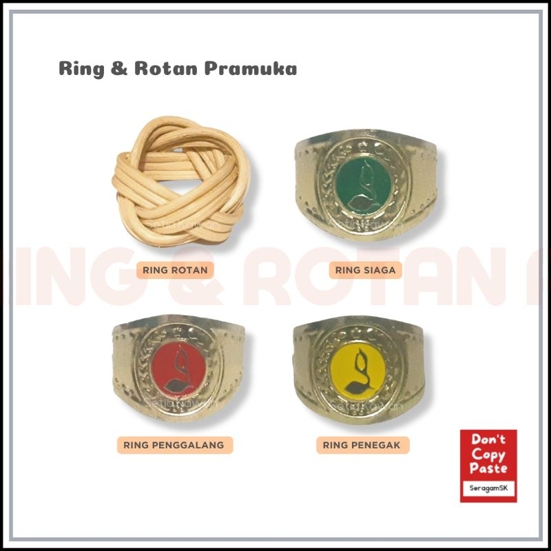 Jual Ring hasduk pramuka siaga, penggalang, penegak dan rotan | Shopee ...