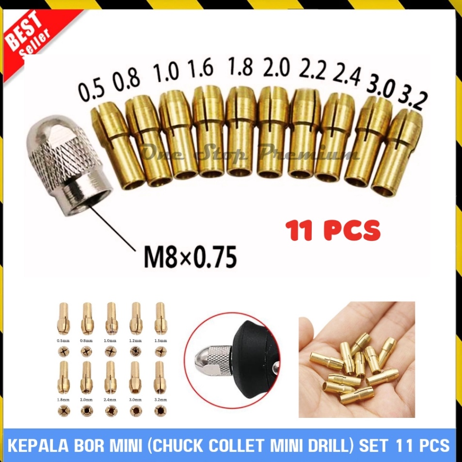 Jual kc SET BIT ADAPTER COLLET CHUCK BATANG SHAFT KONEKTOR KEPALA MESIN DUDUKAN SAMBUNGAN ...