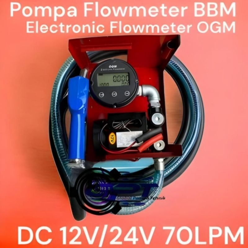 Jual Pompa Transfer Solar DC 12V/24V 70LPM Pompa Transfer BBM Flowmeter ...