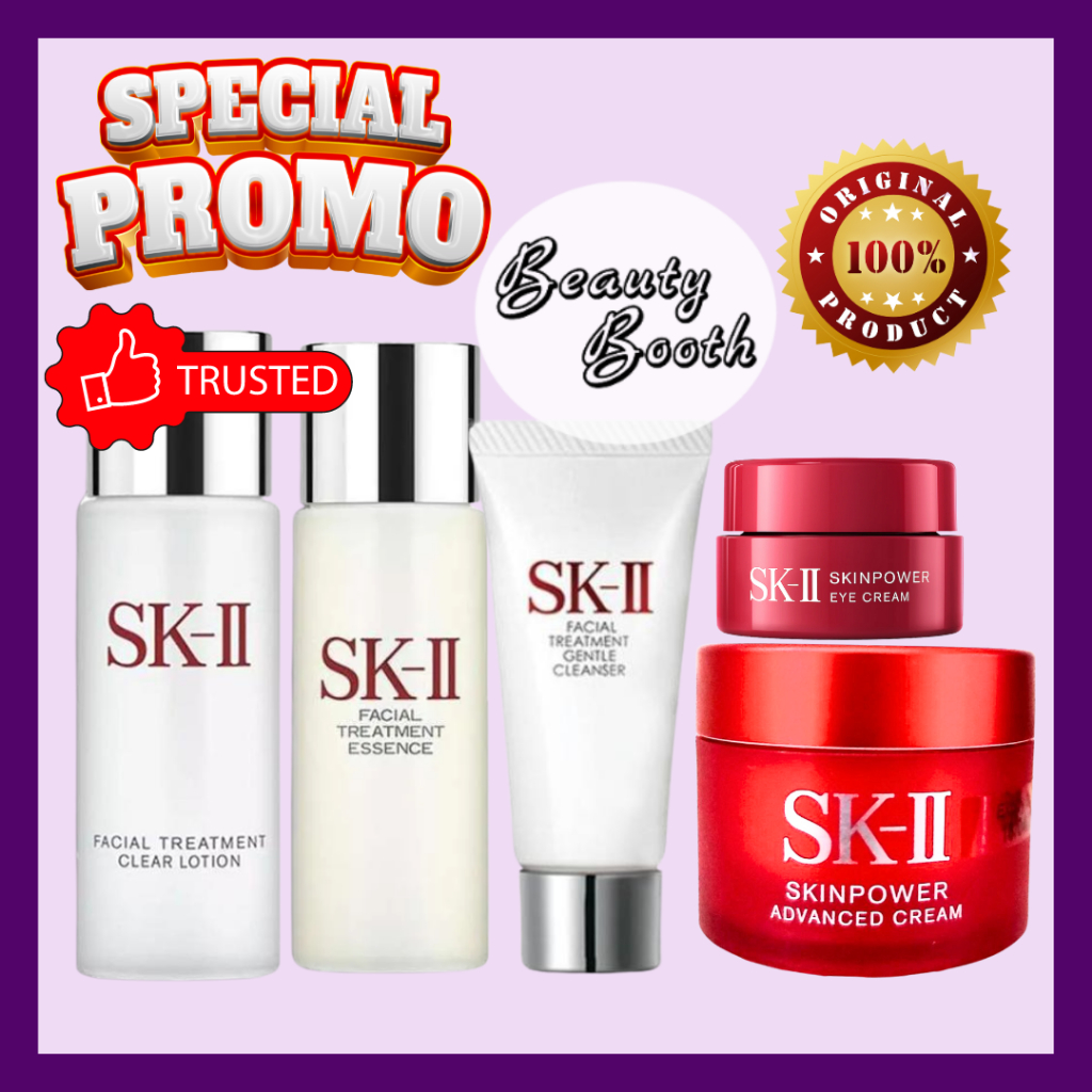 Jual SK-II SKII SK2 SK II FTE 30ML + FTCL 30 ML + GC 20gr + Skinpower Advanced Cream15gr ...