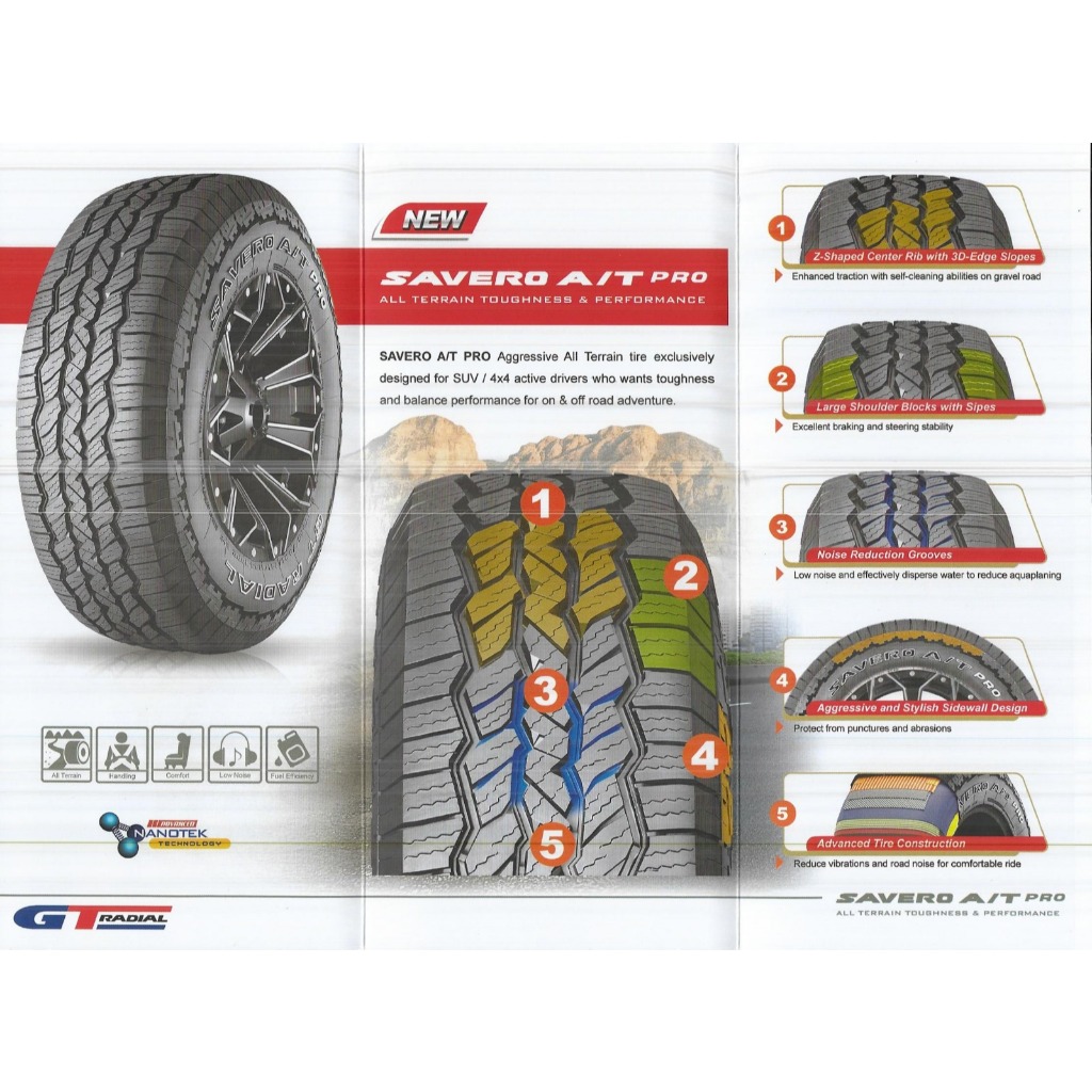 Jual ban mobil GT Radial savero AT Pro 265/70 R16 | Shopee Indonesia