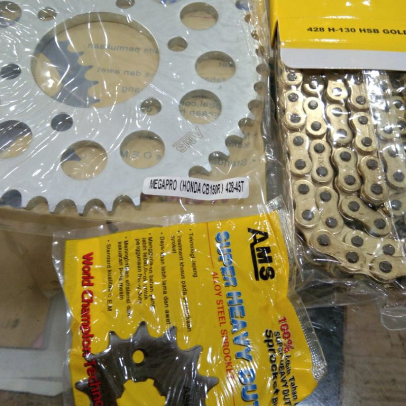 Jual Gear GirSet chain kit CB 150X lubang 6 AMS Racing Heavy Duty ...