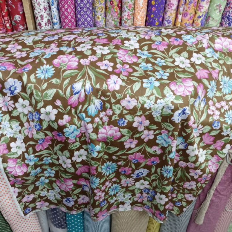 Jual KAIN KATUN JEPANG MOTIF BUNGA BESAR | Shopee Indonesia