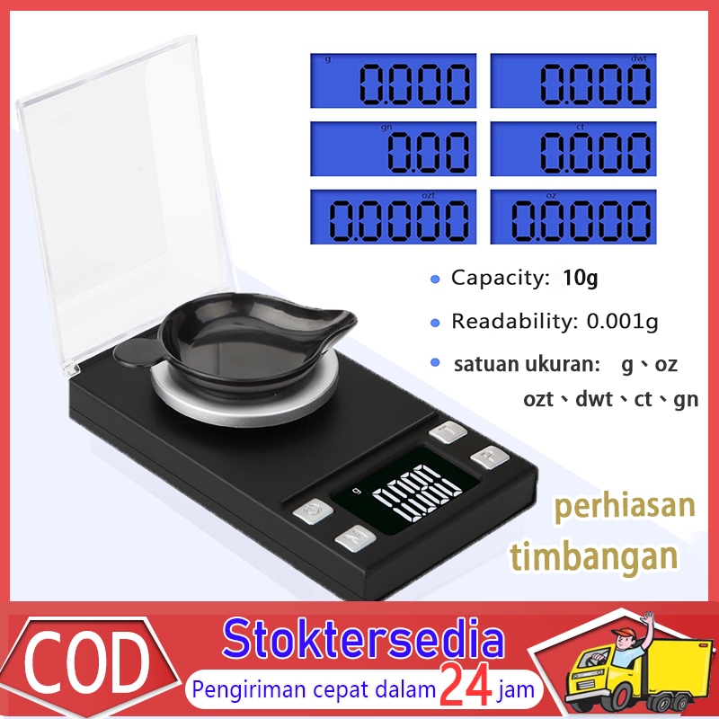 Jual Timbangan Perhiasan 0.001g Timbangan Digital Presisi Tinggi ...