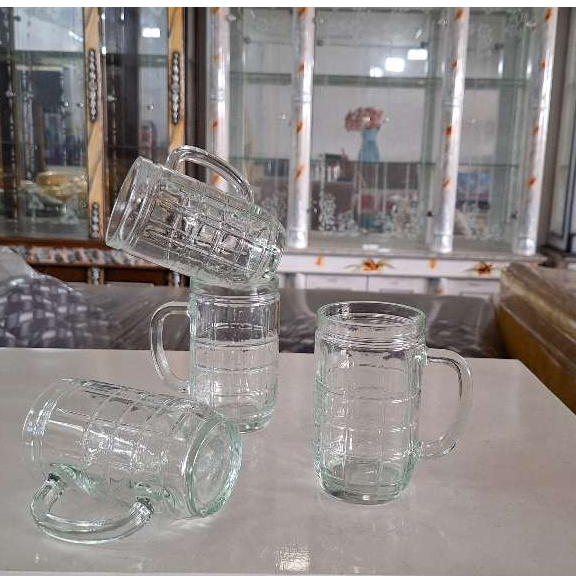 Jual Gelas Es Gelas Kaca Gagang Model Jempol Garis Per 1 Pcs | Shopee Indonesia