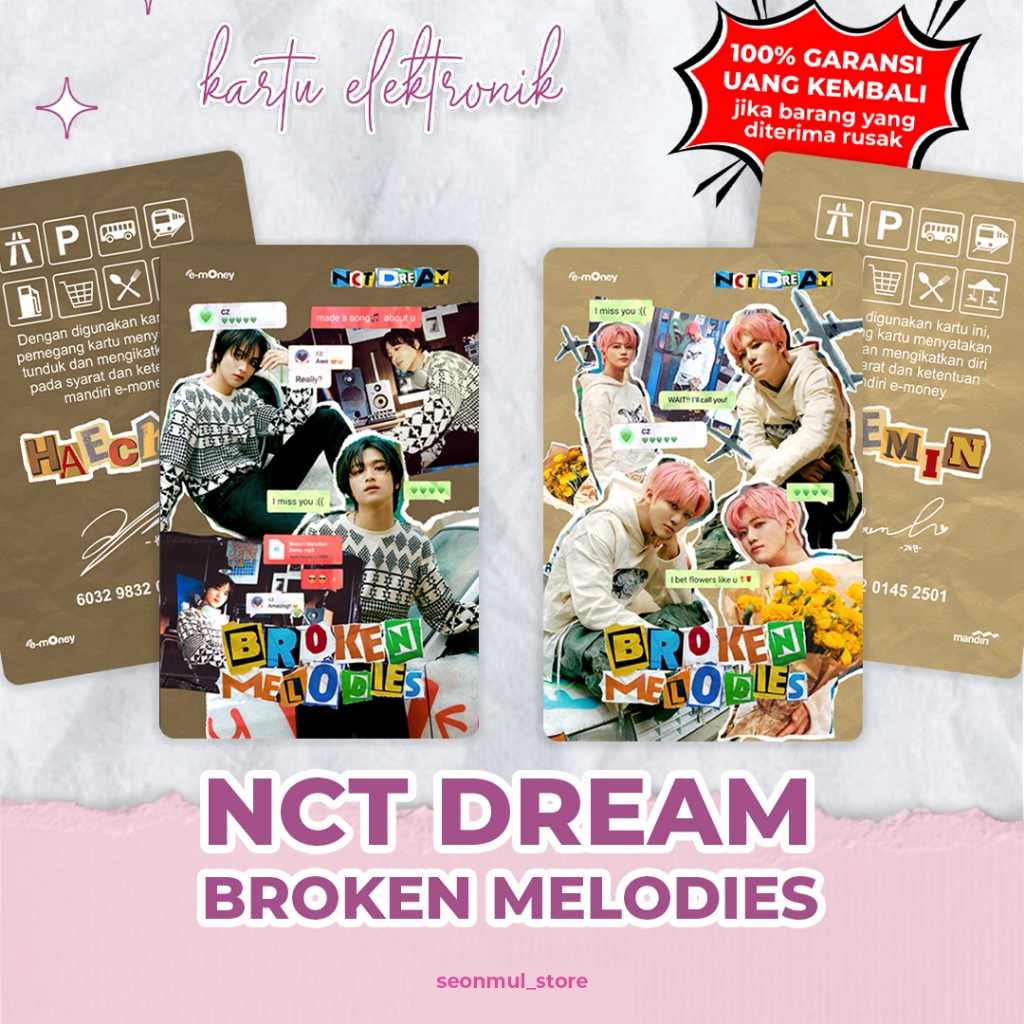 Jual EMONEY NCT DREAM BROKEN MELODIES BRIZZI FLAZZ TAPCASH / ISTJ 3RD ...
